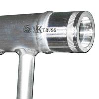 China Brace Tube 12*2mm Portable Outdoor Roof Truss System for Hanging Speaker and Lighting for sale