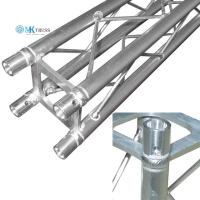 China Main Tube 20*2mm Church Equipment Aluminum Display Booth Event Mobile Stage Truss for sale