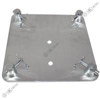 China Aluminium Spigot Ladder Truss Base Plate 300*300*8mm Hardness 12-15 degree for sale
