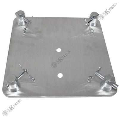 China Aluminium Spigot Ladder Truss Base Plate 300*300*8mm Hardness 12-15 degree for sale