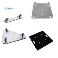 China Aluminium Spigot Ladder Truss Base Plate 300*300*8mm Hardness 12-15 degree for sale