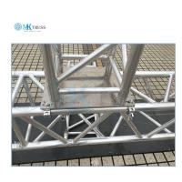 China Aluminium Spigot Ladder Truss Base Plate 300*300*8mm Hardness 12-15 degree for sale