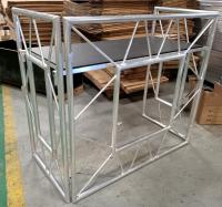 China Outdoor Design Aluminum Mobile DJ Table with 1250mm Length and Silver Truss Surface for sale