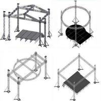 China Aluminum 6082-T6 L Roof Truss System Mobile Stage and Canopy for Stage Rental for sale