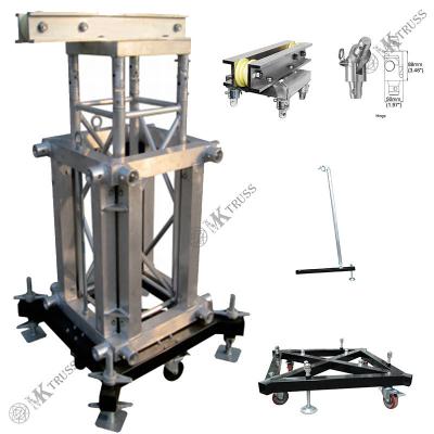 China 520 Truss Compatible Mobile Tower Staging Show with Aluminum Lift in Silver/Black for sale