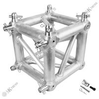China Aluminum 5-Sided Spigot Trussing Corner Box for Customizable Square Truss Connection for sale