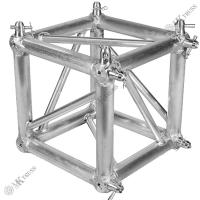 China Aluminum 5-Sided Spigot Trussing Corner Box for Customizable Square Truss Connection for sale
