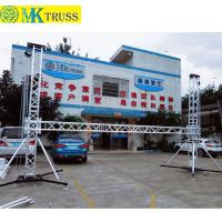 China Aluminum Stage Lighting Fork Ends Truss 1m Round Portable Movable Stage For Wedding for sale