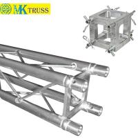 China Customized 100*100*1500mm Silver Aluminum Lighting Lift Stage Truss System for Events for sale
