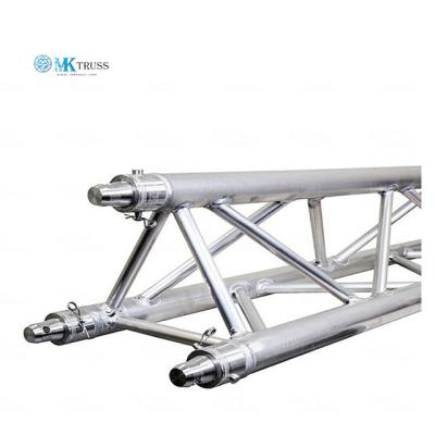 China Black Alu Easy Install Arch Triangular Lighting Stage Truss With Roof 25*2mm Brace Tube for sale