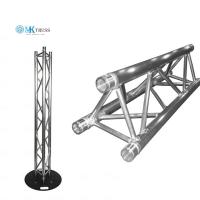 China Black Alu Easy Install Arch Triangular Lighting Stage Truss With Roof 25*2mm Brace Tube for sale