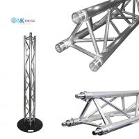 China Black Alu Easy Install Arch Triangular Lighting Stage Truss With Roof 25*2mm Brace Tube for sale
