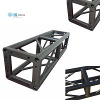 China Aluminum Square Truss for Outdoor Car Stage Show 290mm Bolt Nut/ Screw Black Color for sale
