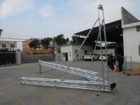 China 24ft Line Array Speaker Truss OEM Main Tube diameter and Spigot/ Screw/ Fork Connector for sale
