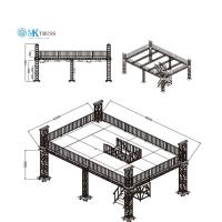 China 15-18 Degree Hardness Aluminum Folding Truss for Concert Scaffolding Parties and More for sale