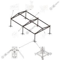 China Performance/Event/Show Aluminum Roof Truss Stage for Heavy Load Capacity and Events for sale