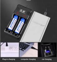 China Doublepow USB 3.7 Volt Lithium Ion Battery Charger 26650 16340 18650 for sale