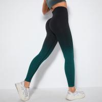 China Seamlessly tapered smiley face yoga pants tight butt gym pants sports running yoga dress woman for sale