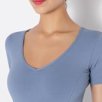 China Yoga vest women's new summer professional high-end fashion thin net red temperament fairy gas fitness short-sleeved for sale
