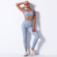 China Sexy Butt print sports bra set moisture wicking running yoga pants woman for sale
