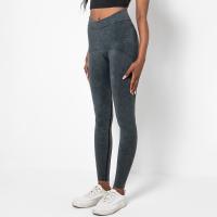 China European and n style retro wash yoga pants, seamless fitness pants, tight stretch training pants for sale