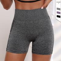 China Yoga pants high waist buttocks female summer stretch tight abs peach buttocks three points yoga shorts for sale