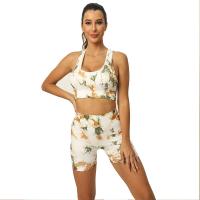 China High waist in summer tie-dye elastic no embarrassment line exercise suit yoga suit women for sale