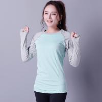 China Women Sports Shirt,  light green  quality fabric sportswear,   XLLS008, loose shirt, for sale