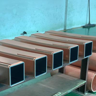China Square CuAg CuCrZr Copper Mould Tube Low Pressure Loss Con Cast Machine for sale