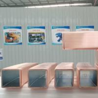 China CuAg CuCrZr Copper Square Tube Sizes Chromium 10mm Wall for sale