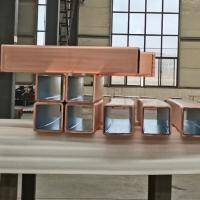 China CuCrZr Copper Mold Tube Continuous Casting 90mm Square for sale