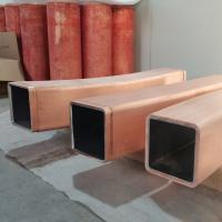 China CuCrZr Copper Mold Tube Continuous Casting 90mm Square for sale