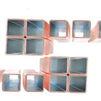 China CCM Copper Rectangular Tube DHP Square Pipe High Mechanical Stability for sale