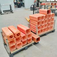 China Main Steelmaking Accessories Cu-Ag Square Copper Tube Rectangular 5mm Wall for sale