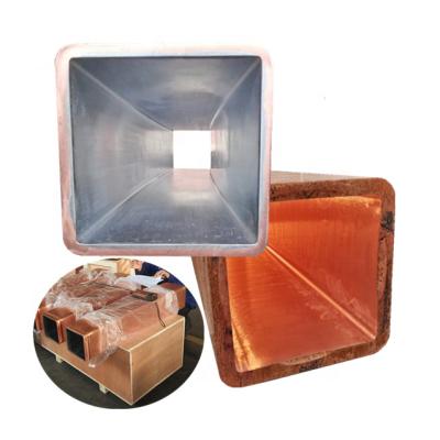 China CuCrZr  Copper Rectangular Tube 135mm Con Cast Machine Ccm Mould Tube for sale