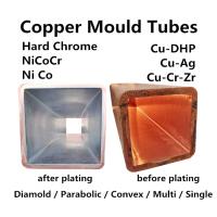 China CuCrZr  Copper Rectangular Tube 135mm Con Cast Machine Ccm Mould Tube for sale