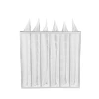 China Galvanized Steel Frame Pocket Bag Filter With Synthetic Fiber Material And 2000 CFM for sale