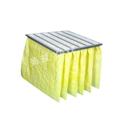 China Aluminum Frame Medium Efficiency F8 Bag Filter 0.4uM Dust Particles for sale