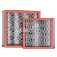 China 99.99% Stainless Steel Mesh Air Filter H13 H14 High Temp Air Filter for sale
