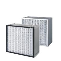 China Custom Sized Cleanroom HEPA Filter H13 H14 Deep Pleated Air Filter for sale