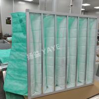 China 0.4um F6 Bag Filter Fiberglass Bag Filter Medium Efficiency for sale