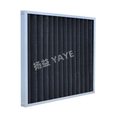 China Activated Carbon Pleated Panel Air Filter G4 Air Conditioner Hepa Filter for sale