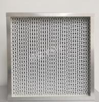 China Industrial Cleanroom Filter Aluminum Frame H13 Deep Pleated HEPA Filter for sale