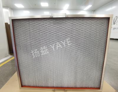 China HEPA Metal Mesh Ac Filters H13 H14 High Temp Air Filter 630×630×220mm for sale