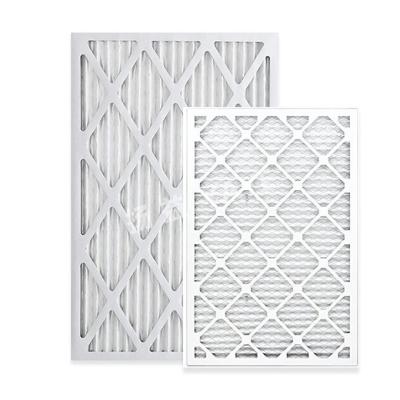 China Mini G4 Folding Air Pre Filter Pleated Panel Air Filters With Paper Frame for sale