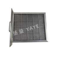 China Folding Metal Mesh Pre Filter High Temp Air Filter G4 With Flange for sale