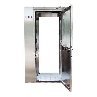 China Double Door Cleanroom Air Shower Booth For 2 People Enter And Exit for sale