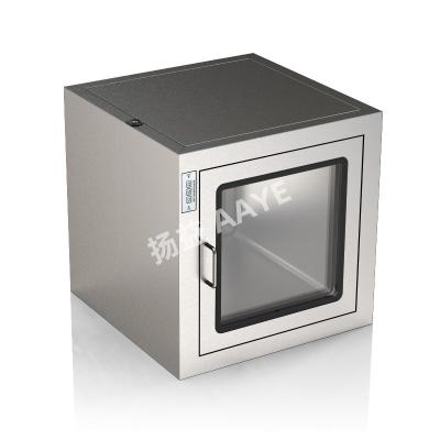 China Clean Room Passage Box Customizable Cleanroom Pass Box Interlock Door for sale