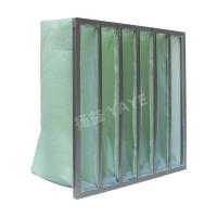 China Non Woven F8 Bag Filters Hvac Efficiency F6 Bag Filter 590×590×550mm-6P for sale