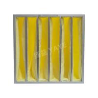 China Synthetic AHU Bag Filter Air Conditioning Bag Filters For Hospital / Food Industries for sale